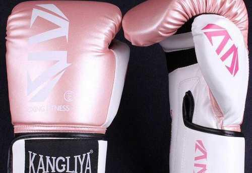 Боксерские перчатки 12 oz Kangliya Pink