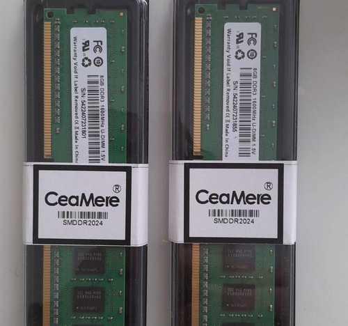 Оперативная память DDR3 16gb 2 x 8gb 1600MHz