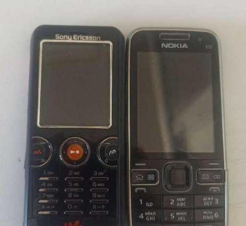Nokia e52 и sony