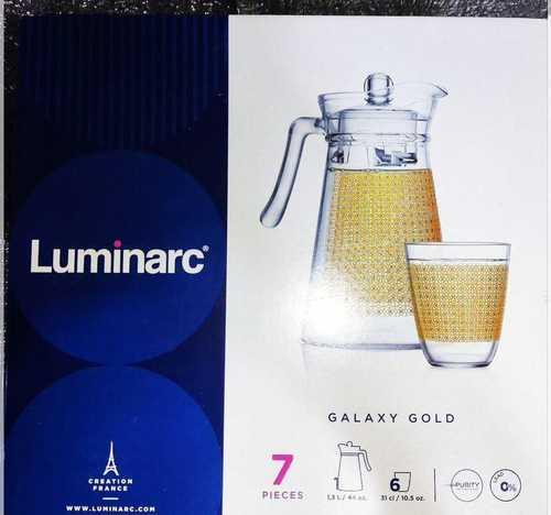 Набор Galaxy Gold Luminarc. Графин и стаканы