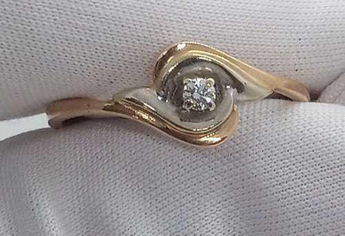 Золотое кольцо с Бриллиантом