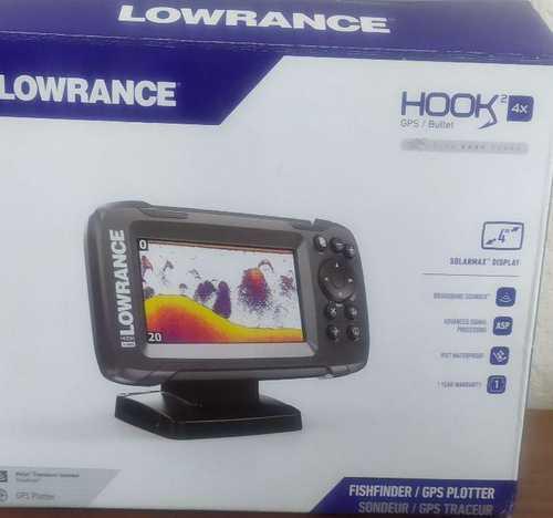 Эхолот lowrance hook2 4x gps bullet