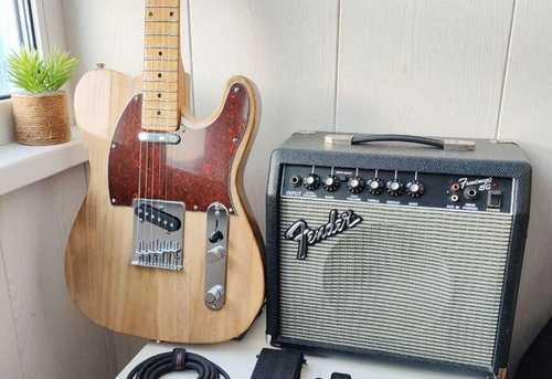 Электрогитара Venson Telecaster + комб Fender 15вт