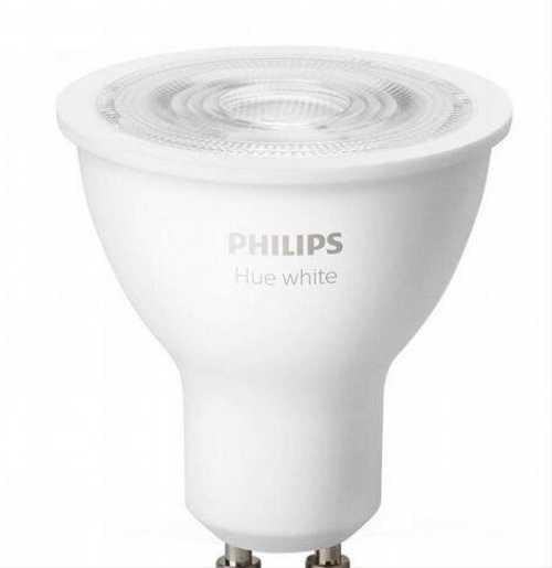 Лампа Philips Hue 5.5W EU с цоколем GU10 белая