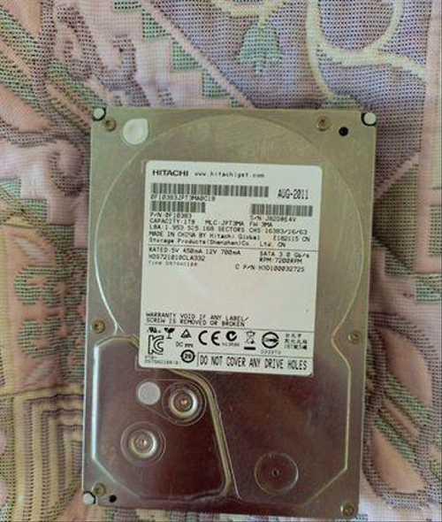 Жесткий диск hdd Hitachi 1TB для пк