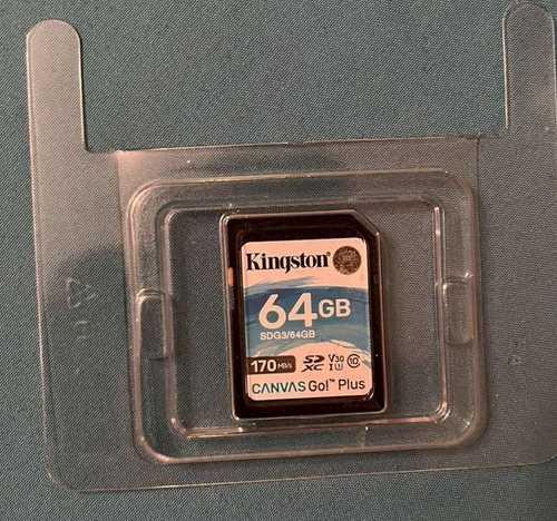 Карта памяти Kingston 64gb 170 MB/s v30