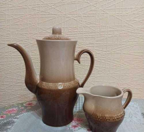Чайник и молочник СССР керамика