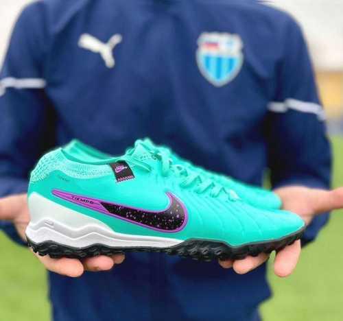 Детские сороконожки NikeTiempo Legend 10 Light Blue