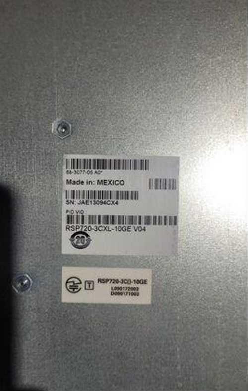 Модуль Cisco RSP720-3CXL-10GE V04