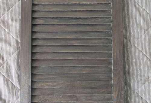 Дверь деревянная жалюзийная 715х395