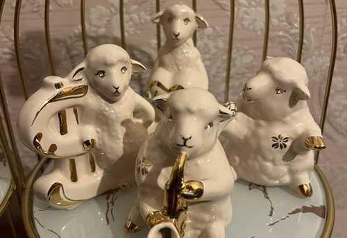 Фарфоровые статуэтки овечки