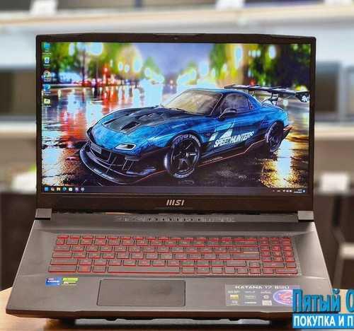 Игровой ноутбук MSI 17 144Hz, Core i7-12650H, RTX