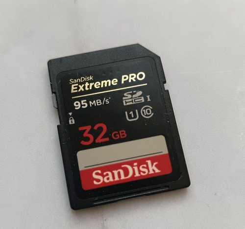 Карта памяти SanDisc sdhc 32 GB Extreme Pro