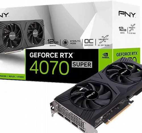 PNY Видеокарта GeForce RTX 4070 super 12GB Verto