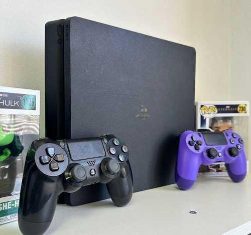 Ps4 Slim 500 гб + 2 Геймпада