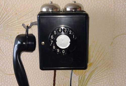 Телефон Ретро, навесной, дисковый