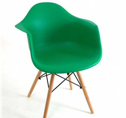 Стул пластиковый зеленый eames для кафе ресторана