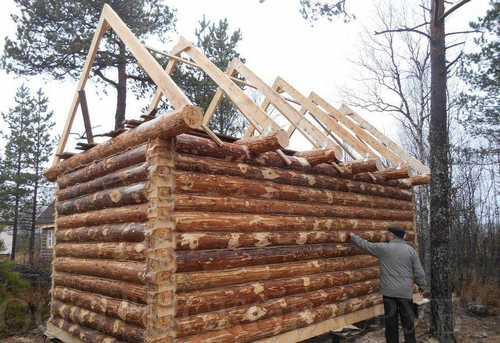 Сруб бани из бревна 3х6 с доставкой