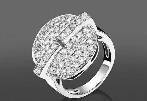Золотое кольцо с бриллиантами 1.63Ct