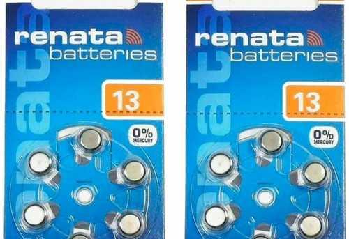 Батарейка ZA13 Renata Zinc Air 1.45V для слуховых