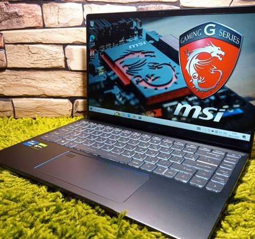 14" iPS ультрабук MSi Core i7-1185G7 16Gb GTX 1650