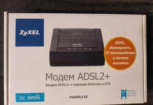 Adsl модем Zyxel adsl2+ P660RU3