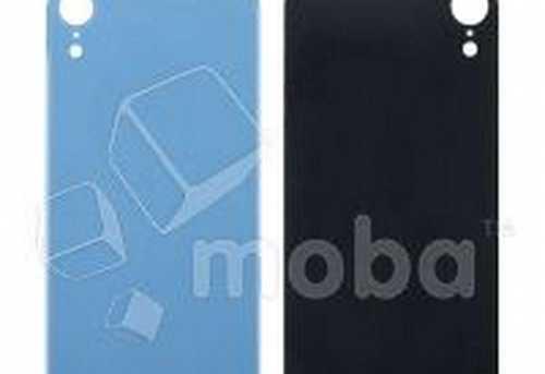 Задняя крышка iPhone Xr Голубой (стекло, широкий в