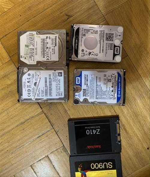 Неисправные диски hdd и ssd лотом