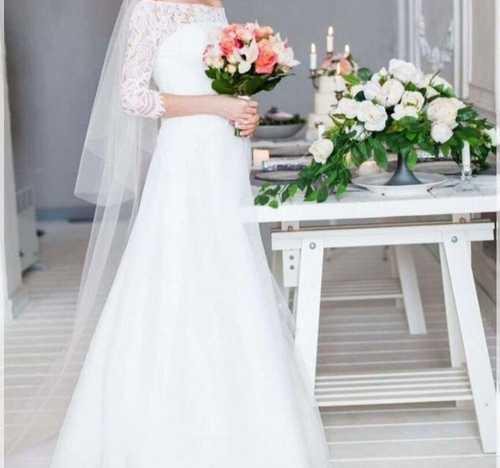 Платье свадебное Gabbiano, размер 42