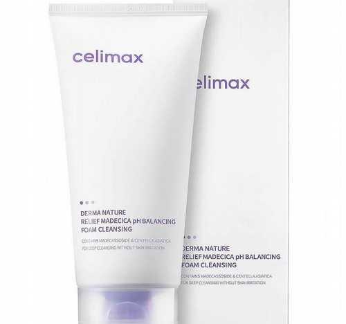 Слабокислотная очищающая пенка Celimax Derma