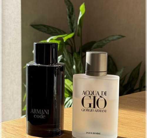 Giorgio armani acqua di gio + Armani code распив 1