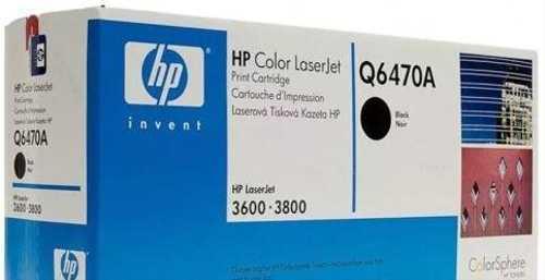 HP Q6470A тонер-картридж чёрный (синий дизайн)