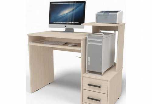 Компьютерный стол Джаз-24 правый дуб молочный
