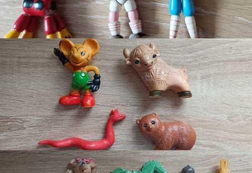 Старые советские, деревянные,резиновые игрушки
