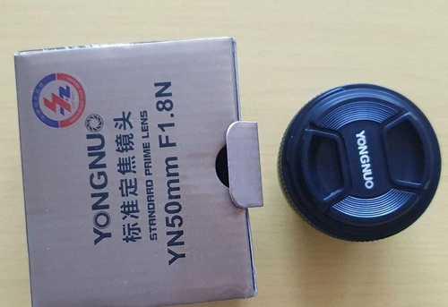 Объектив Nikon 50mm yongnuo 1.8 af-s