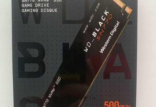 Western digital black Ssd m2 nvme 512gb новый