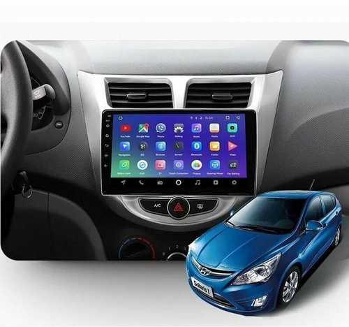 Магнитола android 9 дюймов hyundai solaris