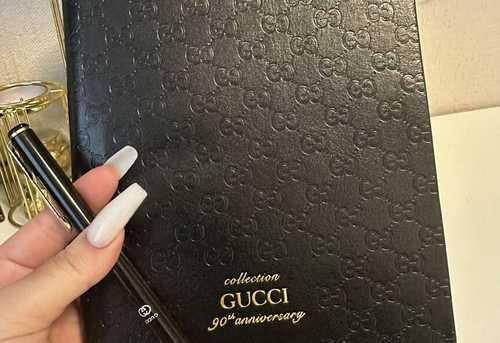 Блокнот Гуччи Gucci с ручкой
