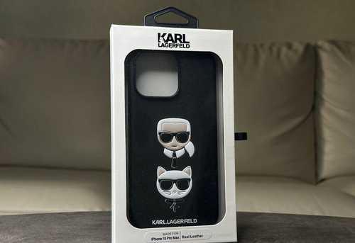 iPhone 15 Pro Max. Чехол Karl Lagerfeld Black