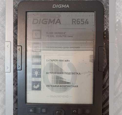 Электронная книга Digma r654 на запчасти