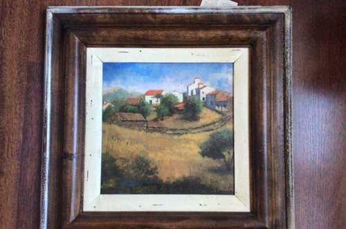 Картина в раме пейзаж Декор Тосканы