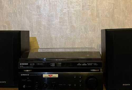 Комплект: pioneer PL-990 и A-204R и sony SS-86E