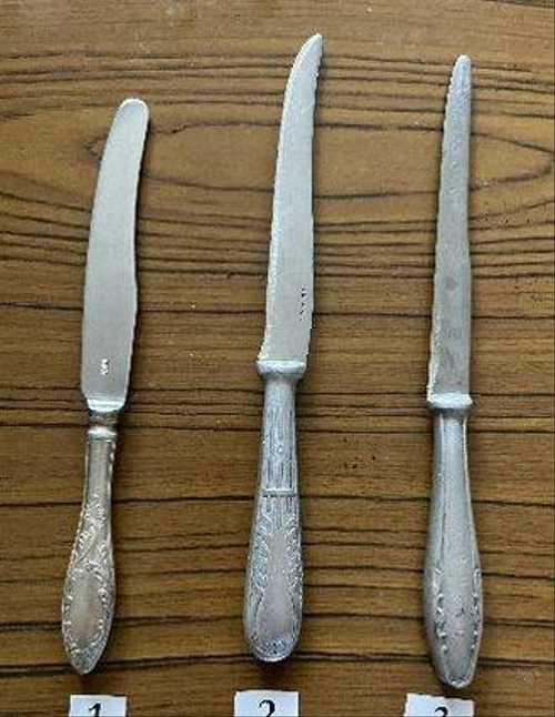 Три столовых винтажных ножа 1940-60-х гг. СССР