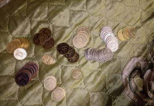 Монеты из магнита (73 штуки)