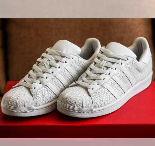 Кожаные кеды Adidas Superstar "Snake" Оригинал