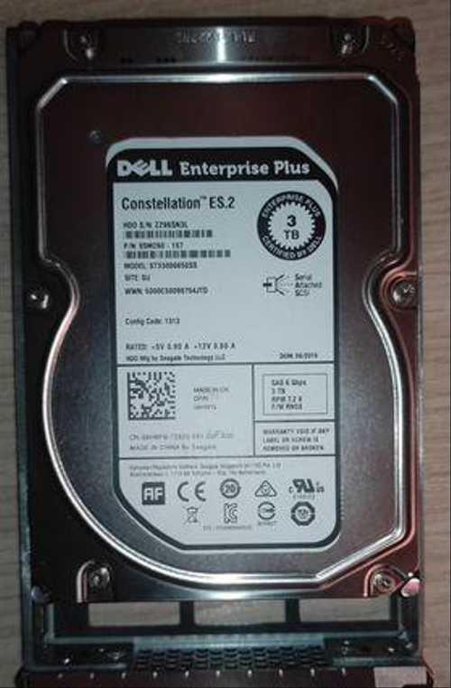 HDD Dell 3TB 06H6FG 9SM260-157 6G SAS 3.5 EQL