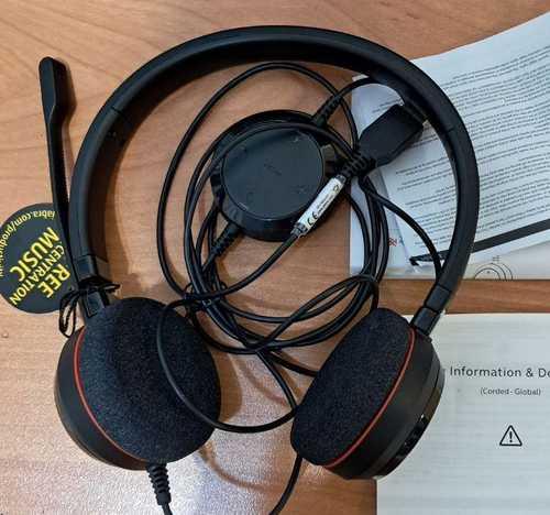 Гарнитура Jabra evolve 20 ms stereo