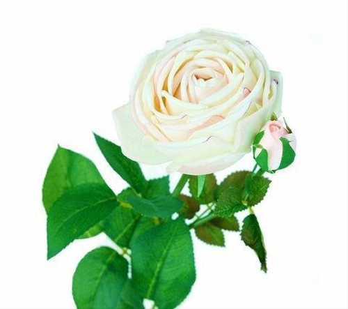 Роза искусственная одиночная, цветы для дома декор