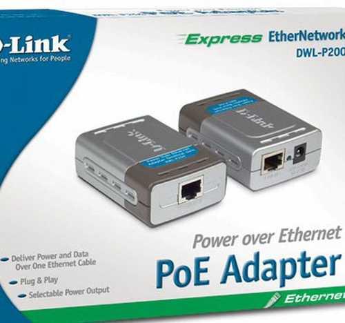 Инжектор Адаптер PoE D-Link DWL-P200