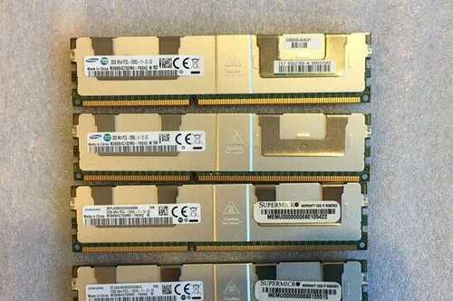 DDR3 1600 ECC REG Samsung lrdimm 4*32Gb 128Gb
